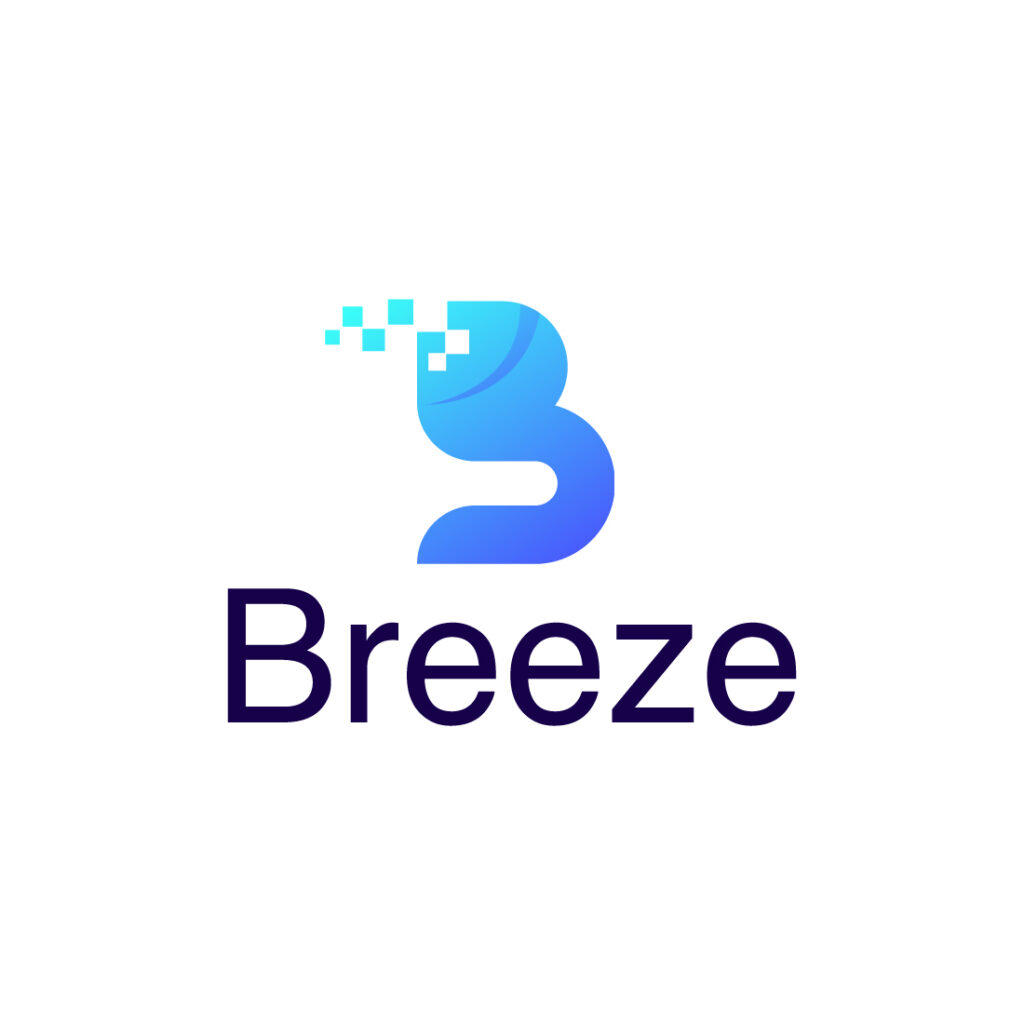 Breeze Logo design, Simple, Minimal, technology - MasterBundles