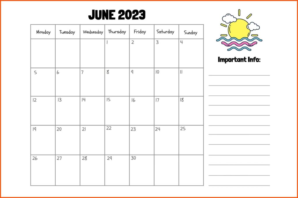 40+ Best June Calendars for 2022