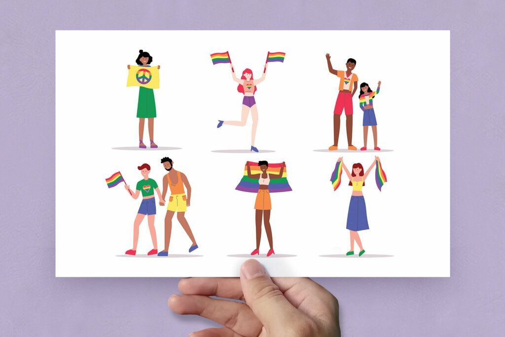 LGBT Activist Character Illustration – MasterBundles
