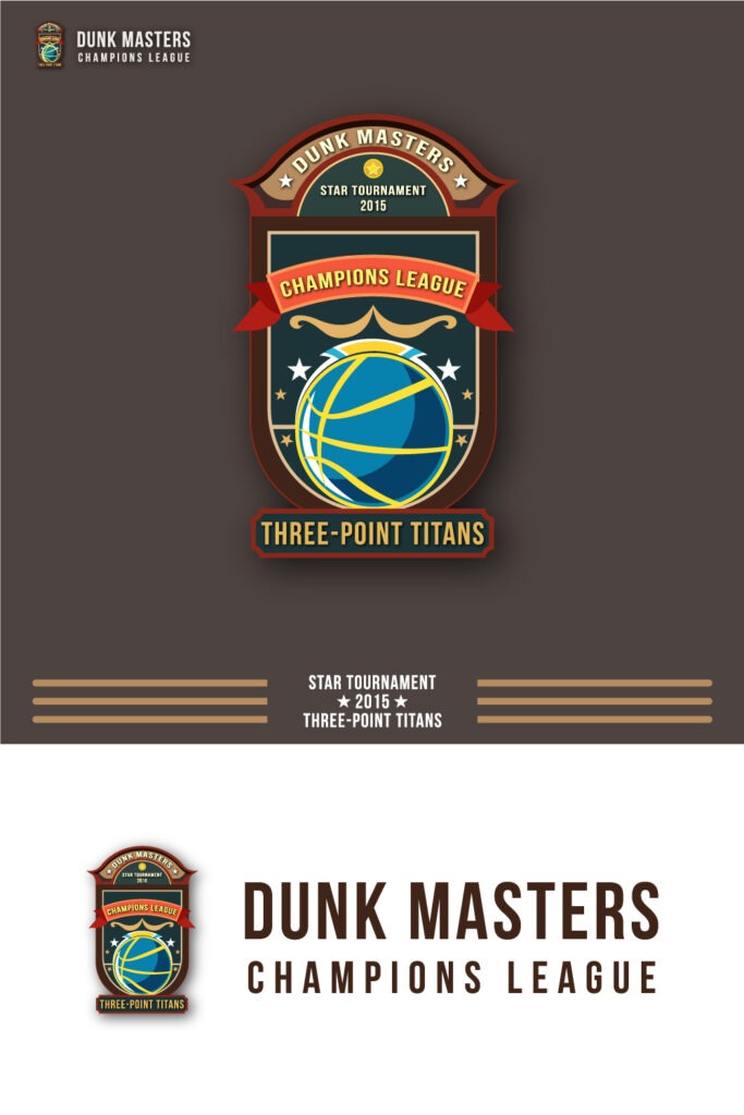Dunk Masters logo design, creative, Mascot logo - MasterBundles