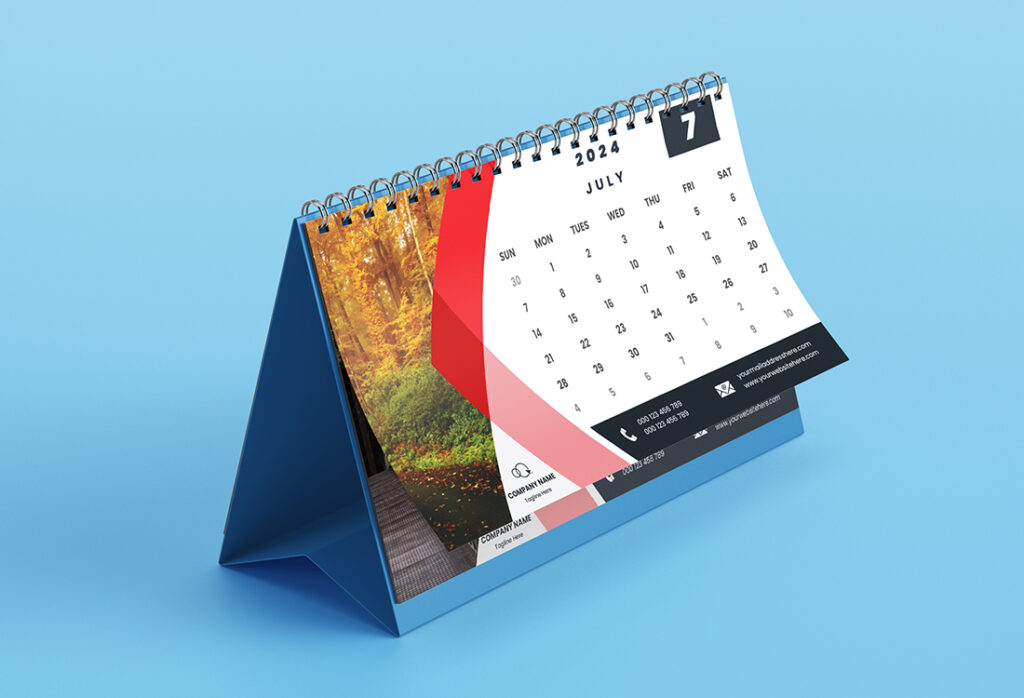 Desk Calendar 2024 Template - MasterBundles