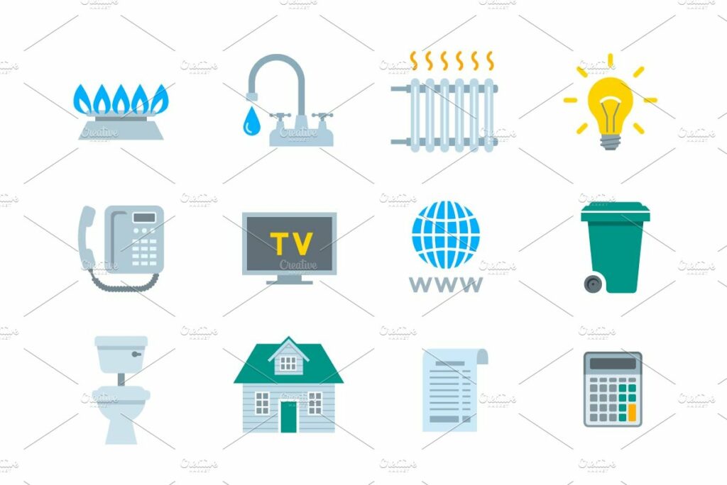 Household Services Utility Icons – MasterBundles