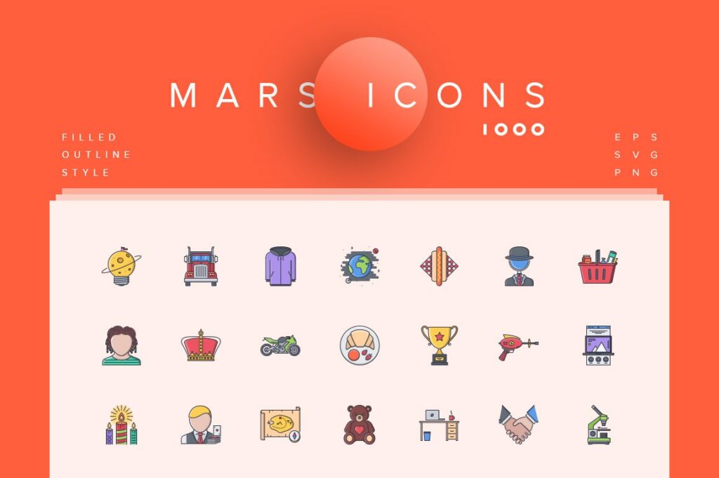 Mars Icons – MasterBundles