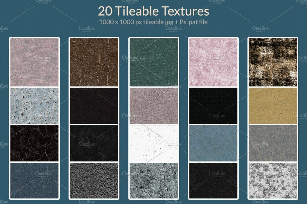 20 Tileable textures – MasterBundles