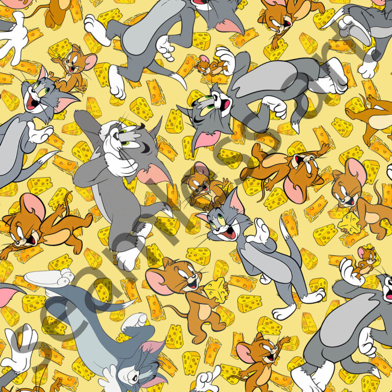 Cartoon tom and jerry seamless graphic design - MasterBundles