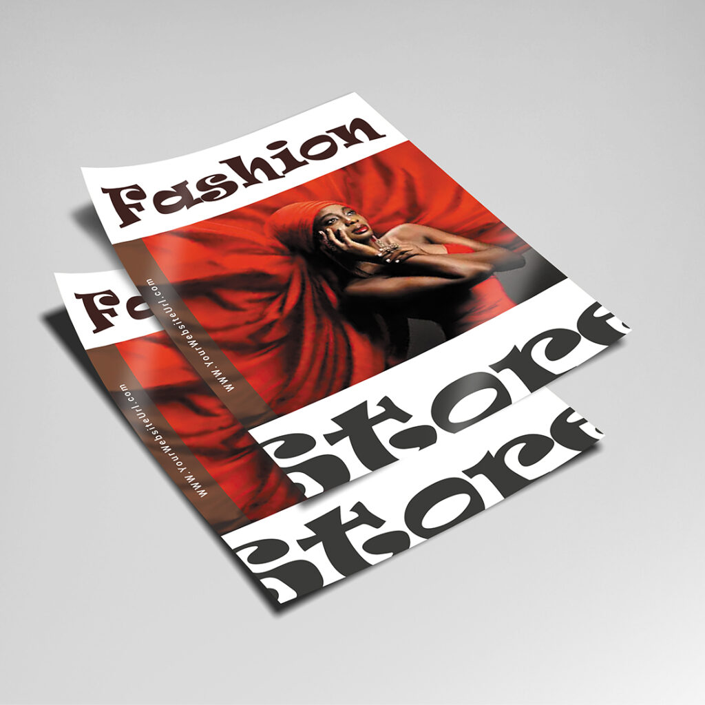 Fashion store poster design - MasterBundles