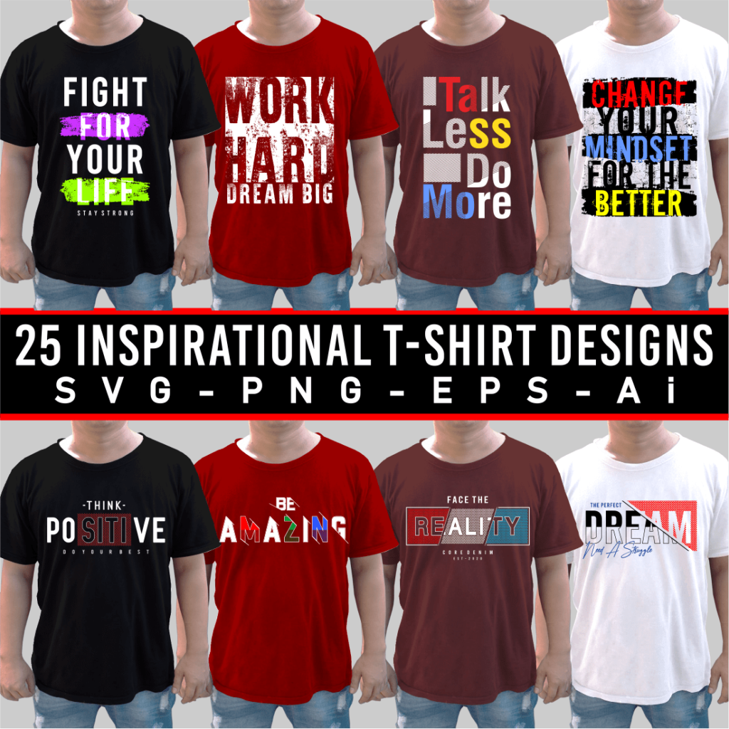 Inspirational & Motivational Quotes Typography T shirt Design Vector ...