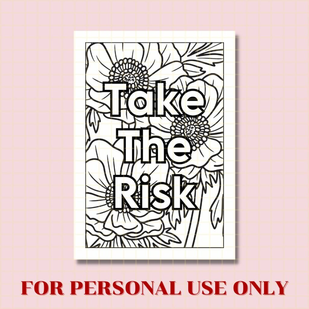 FREE MOTIVATION QUOTE COLORING PAGE - MasterBundles