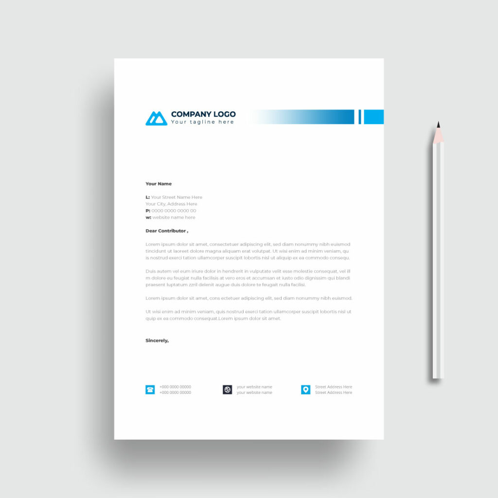 letterhead business corporate template design - MasterBundles