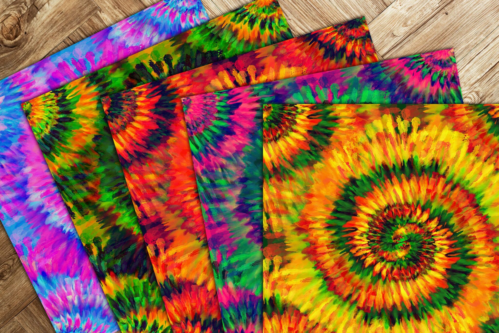 100 Tie Dye Pattern Digital Paper – MasterBundles