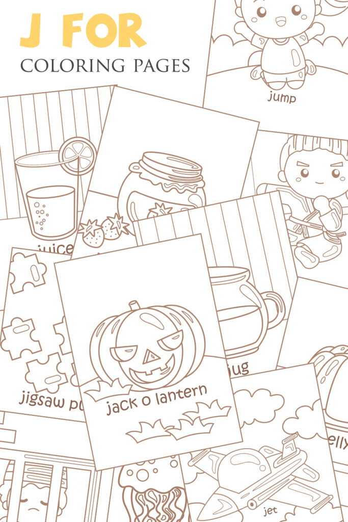 Alphabet J For Vocabulary School Letter Reading Writing Font Study ...