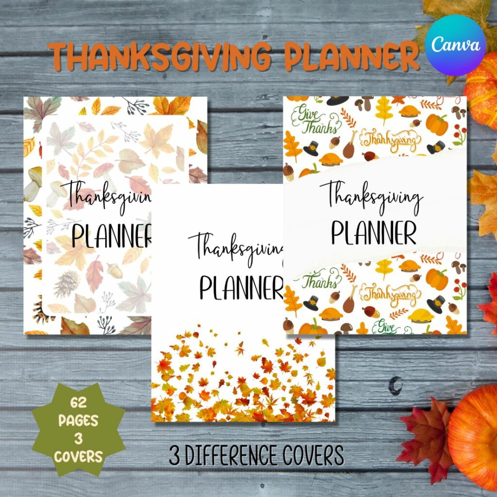 Thanksgiving Planner - Canva Template - MasterBundles