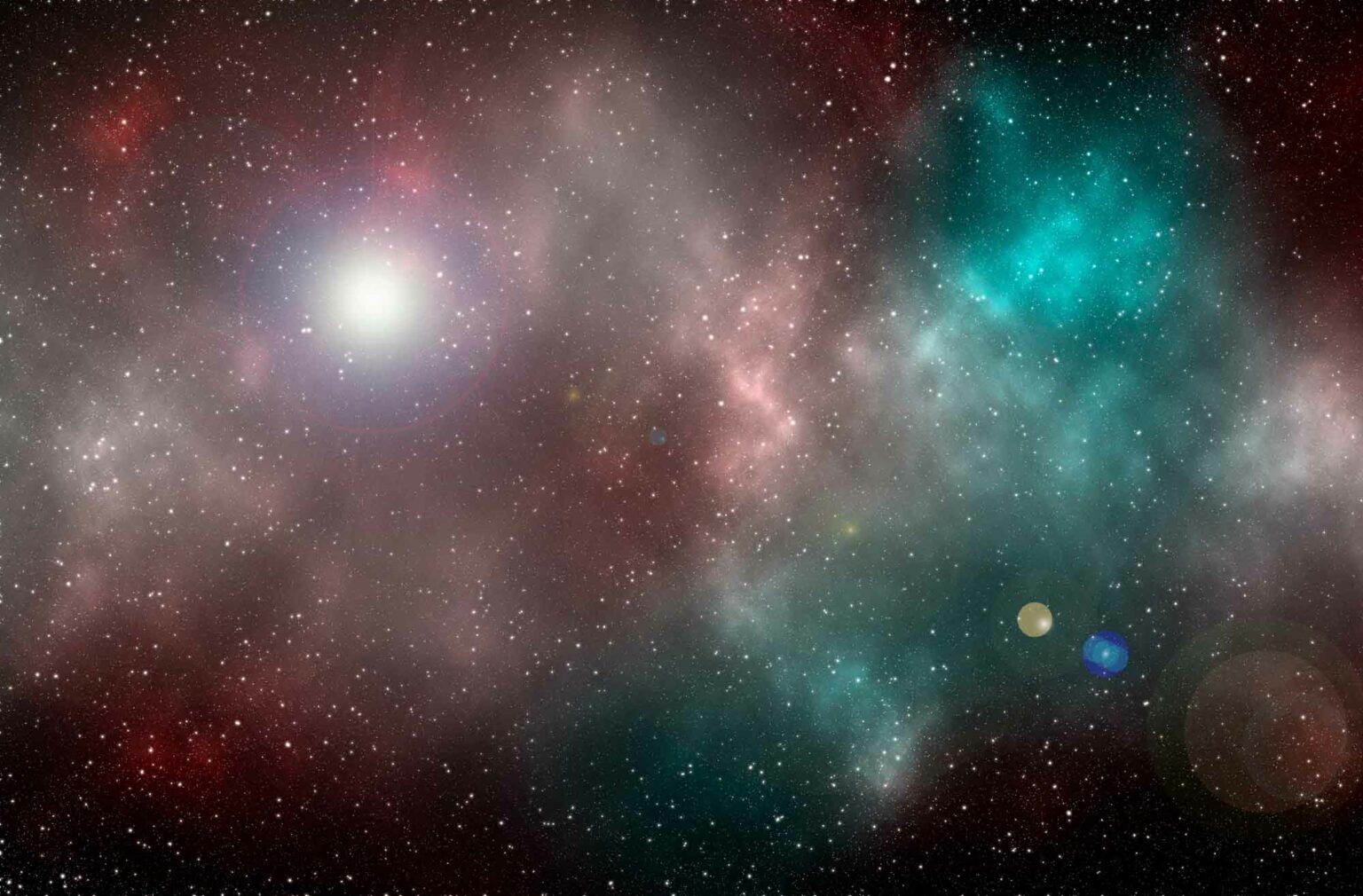 Space background with stardust and shining stars - MasterBundles