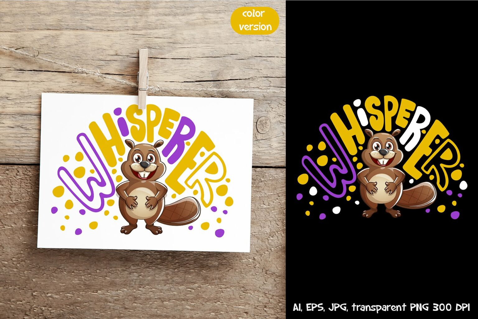 Beaver character creator + lettering – MasterBundles