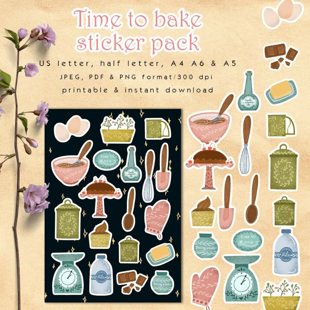 Home bake sticker pack - MasterBundles