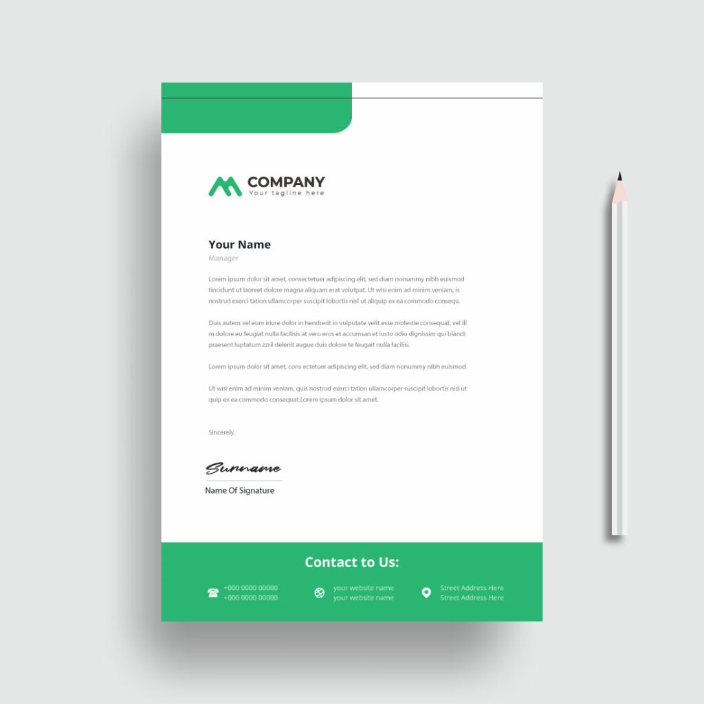 letterhead business corporate template design - MasterBundles