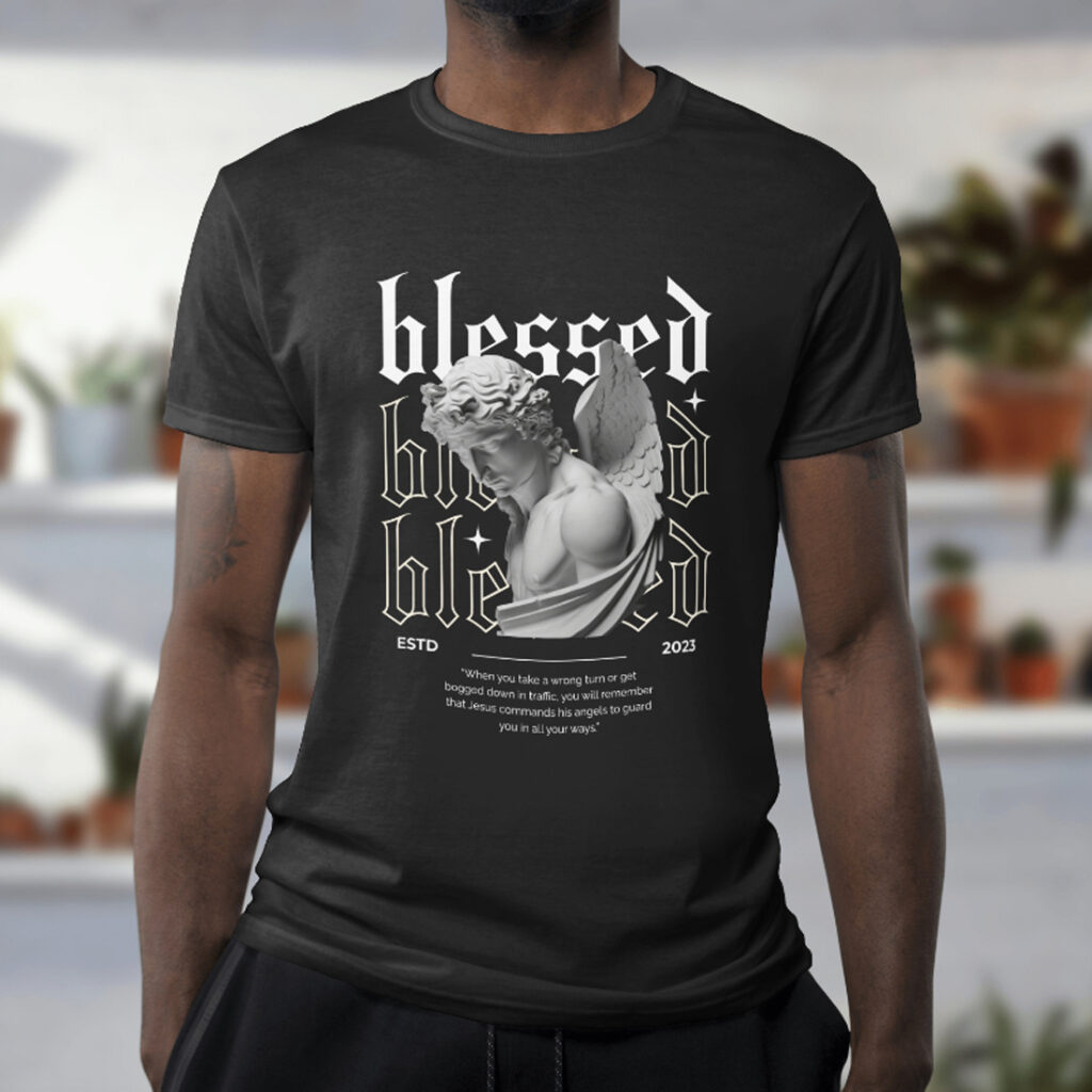 blessed – Quotes T-Shirt Design. - MasterBundles