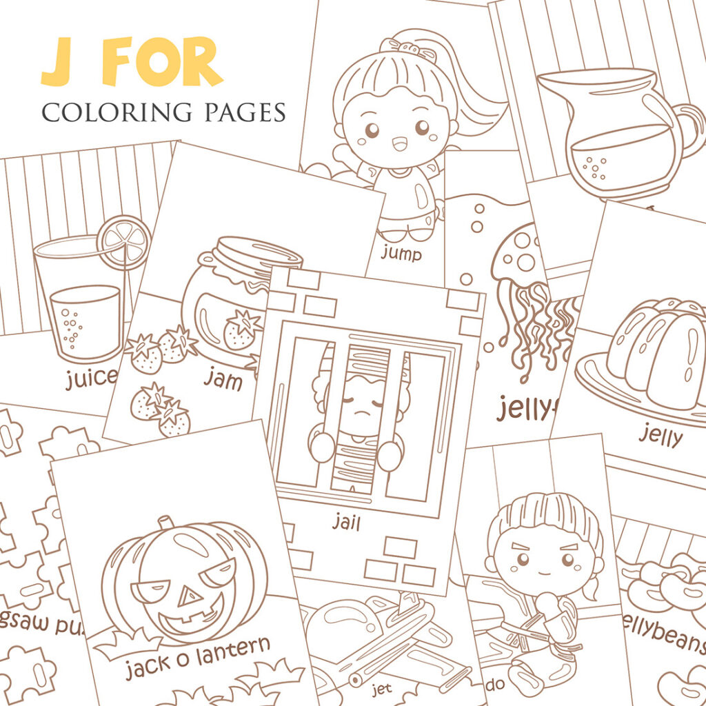 Alphabet J For Vocabulary School Letter Reading Writing Font Study ...