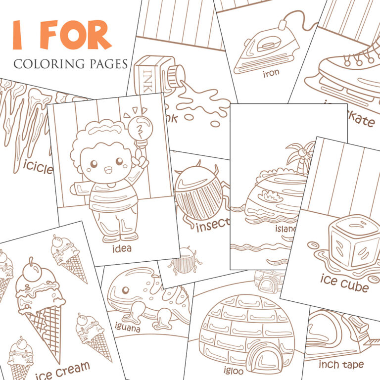 Alphabet I For Vocabulary School Letter Reading Writing Font Study ...