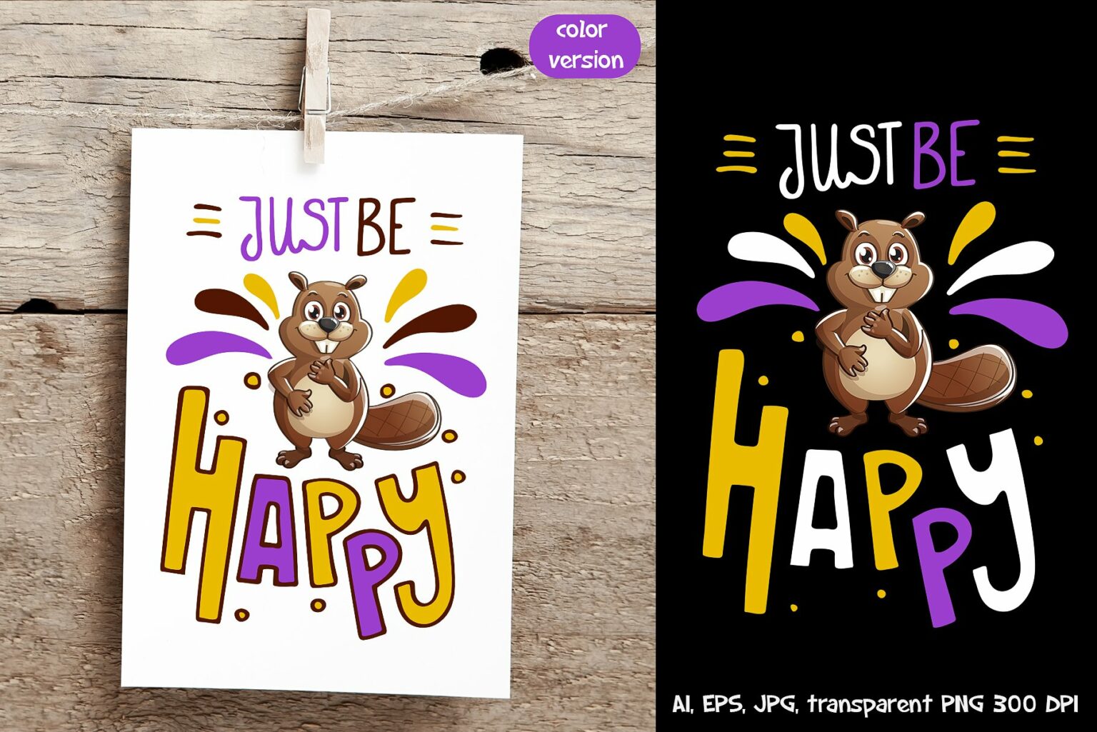 Beaver character creator + lettering – MasterBundles