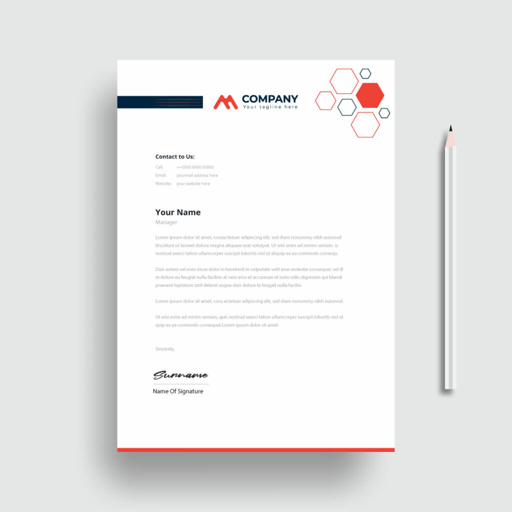 letterhead business corporate template design - MasterBundles