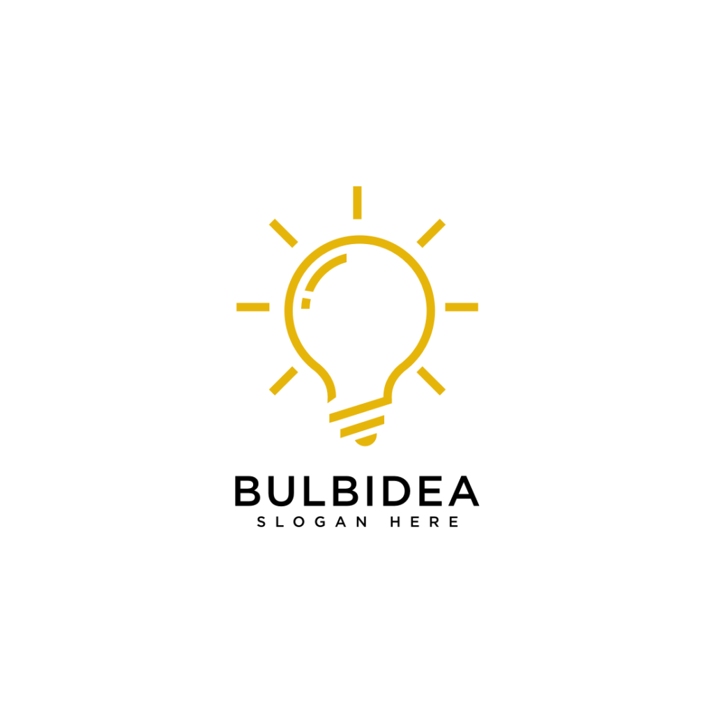 bulb lamp logo vector design - MasterBundles