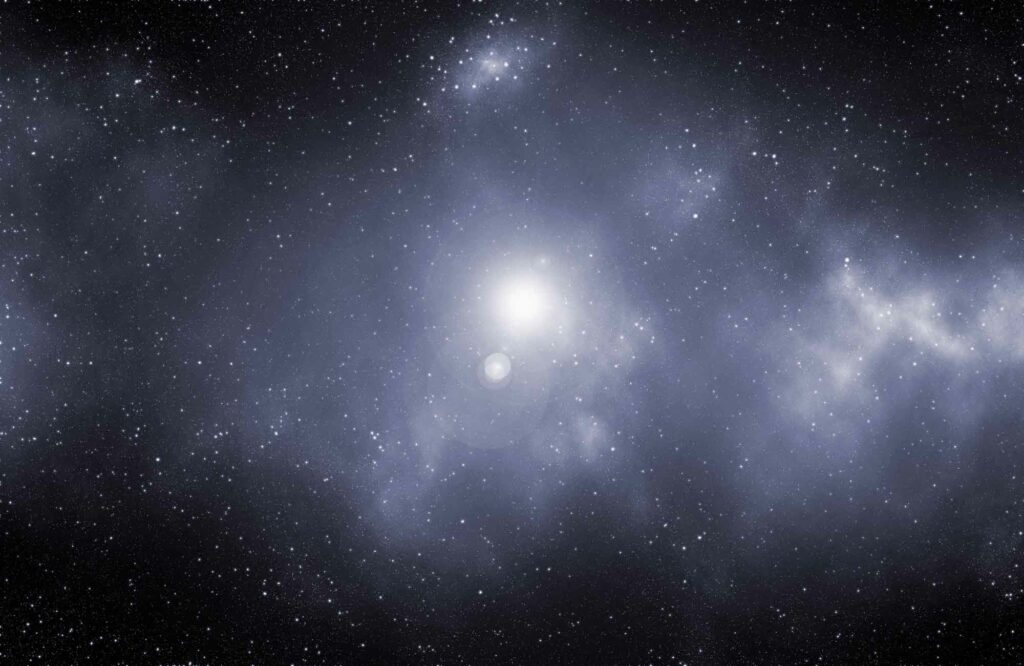 Space background with stardust and shining stars - MasterBundles