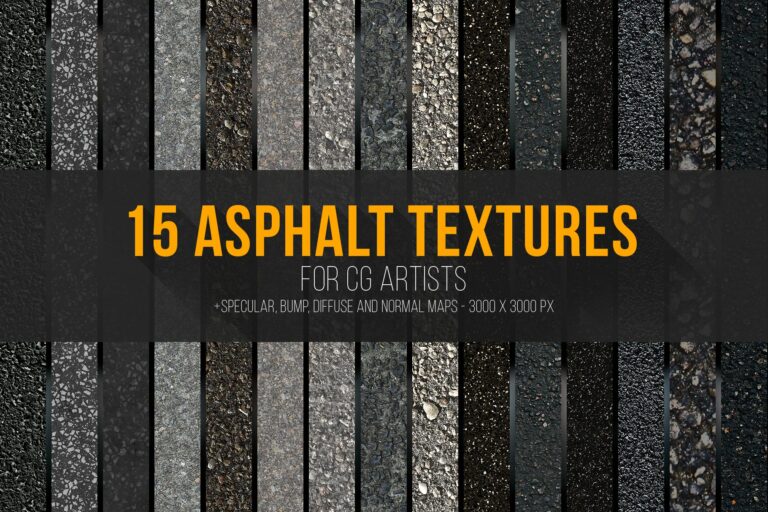 15 Asphalt Textures – MasterBundles