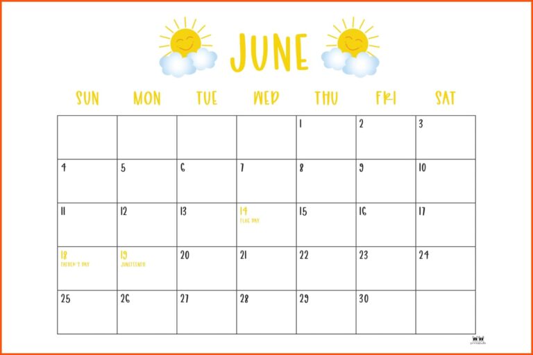 40+ Best June Calendars for 2022