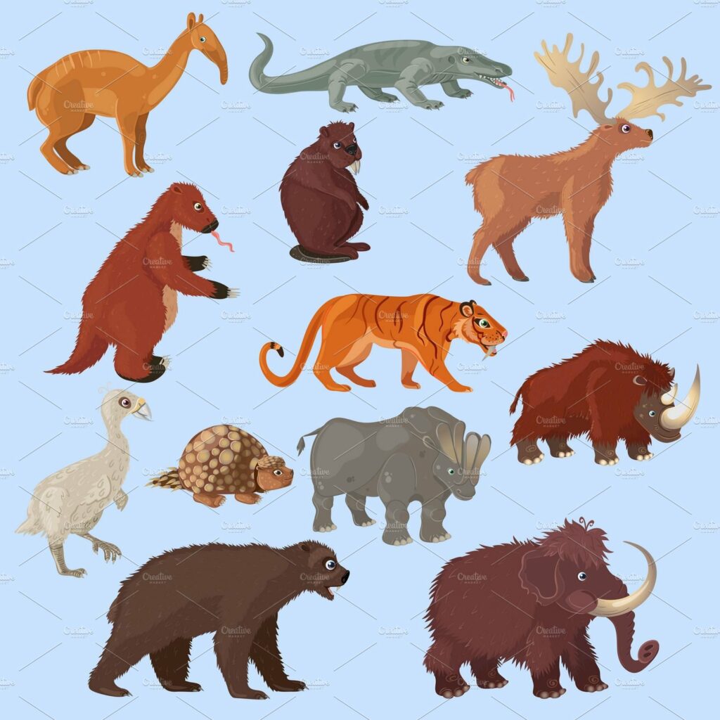 Ice Age Animals Set – MasterBundles