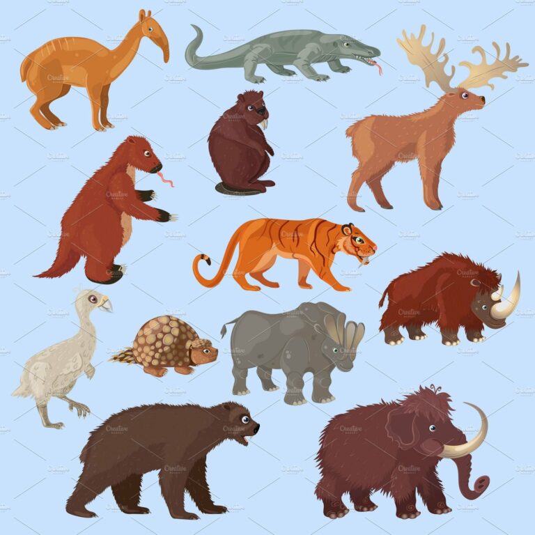 Ice Age Animals Set – MasterBundles