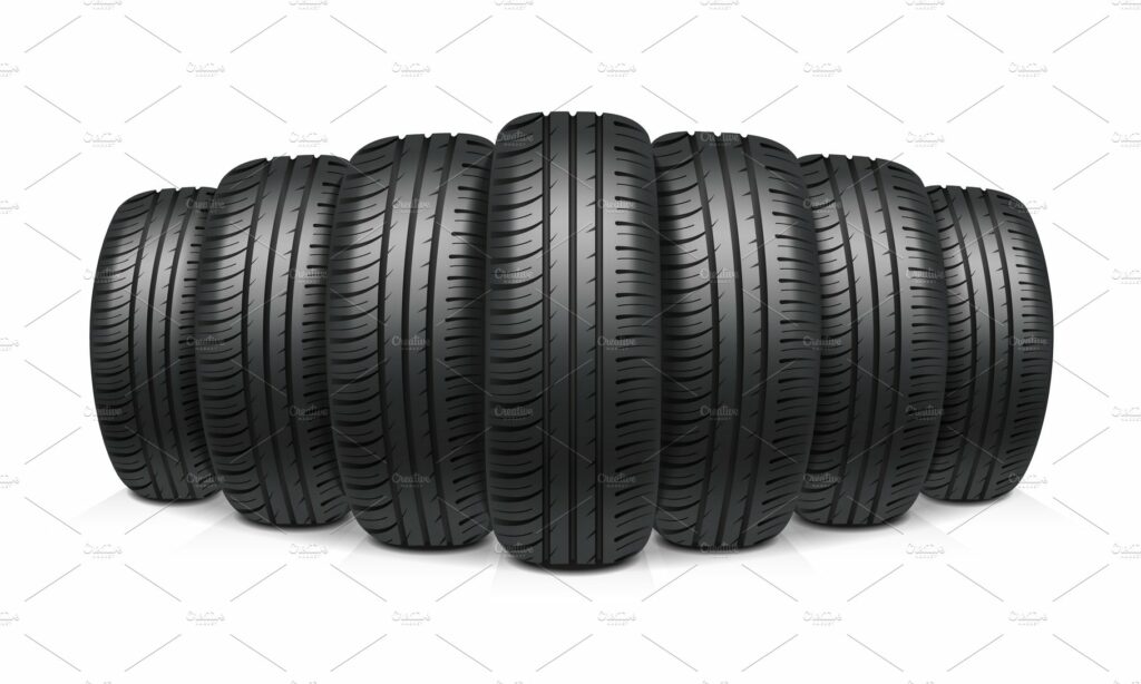 Car tires realistic design concept – MasterBundles