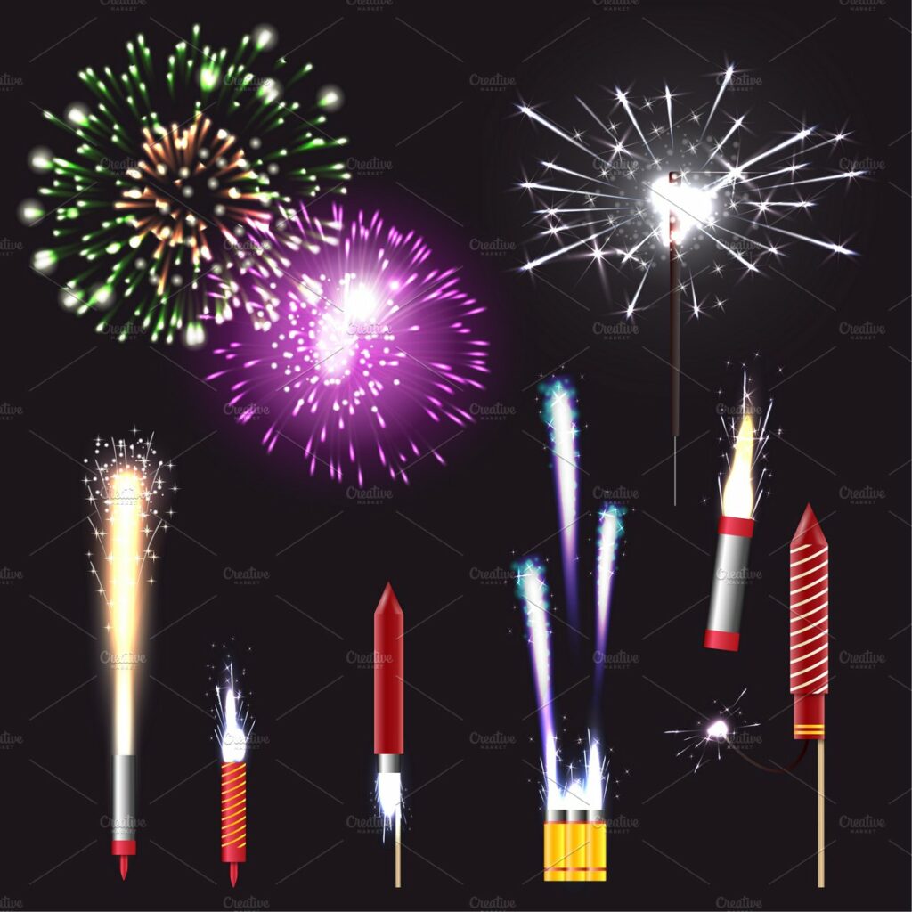 Fireworks realistic set – MasterBundles