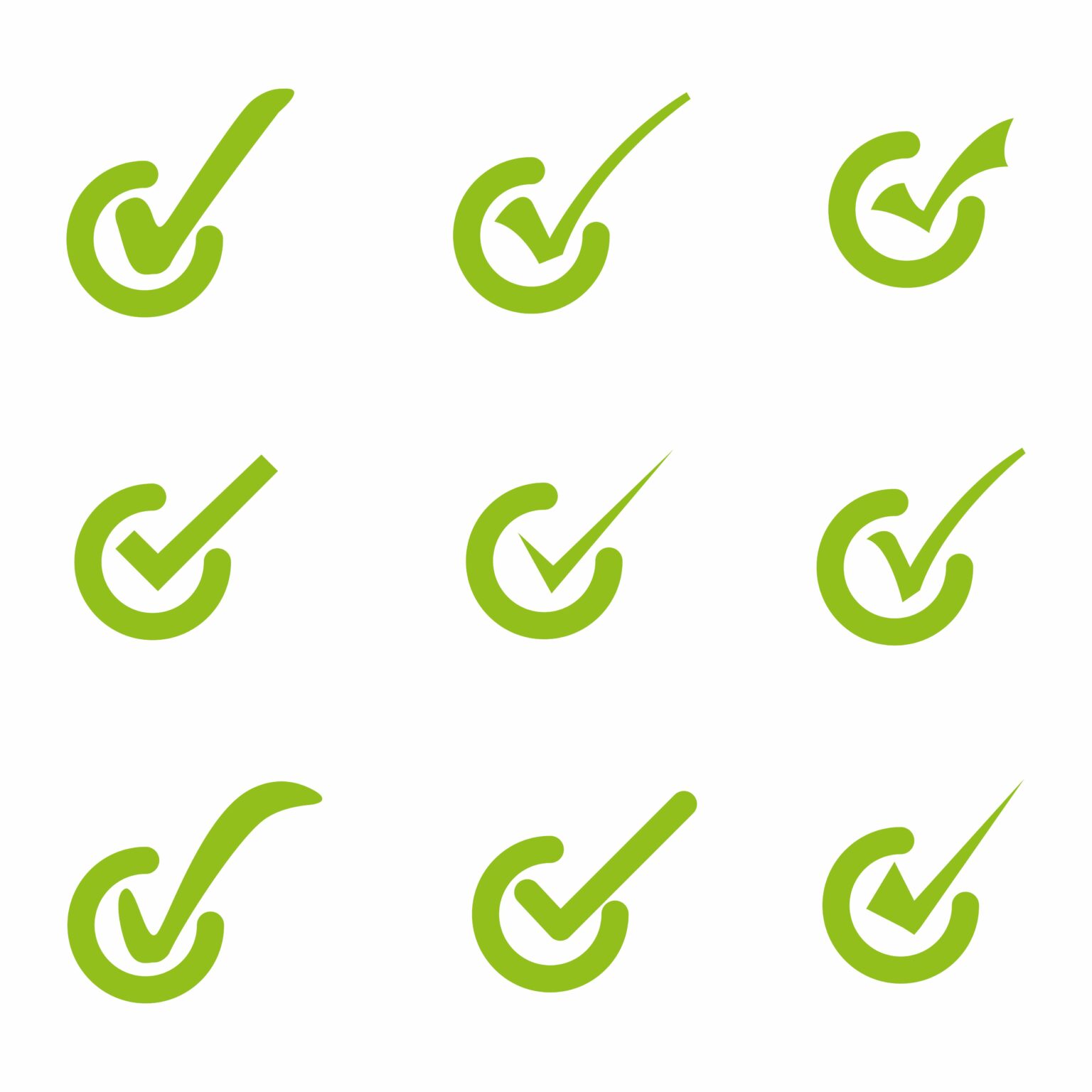 Check Marks Icons. Vector set – MasterBundles