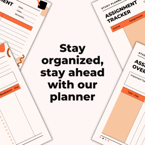 Study Planner Task Breakdown Canva Template - MasterBundles