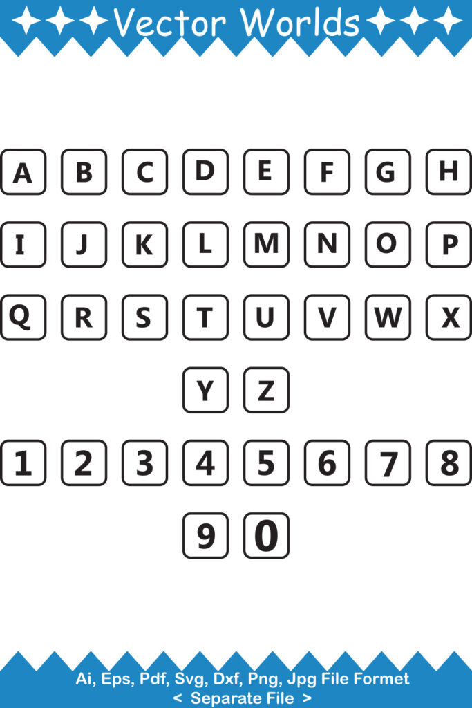 Alphabet Blocks SVG Vector Design. - MasterBundles
