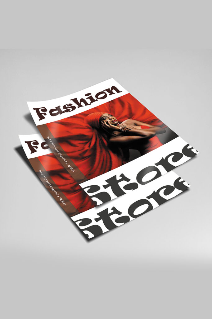 Fashion store poster design - MasterBundles