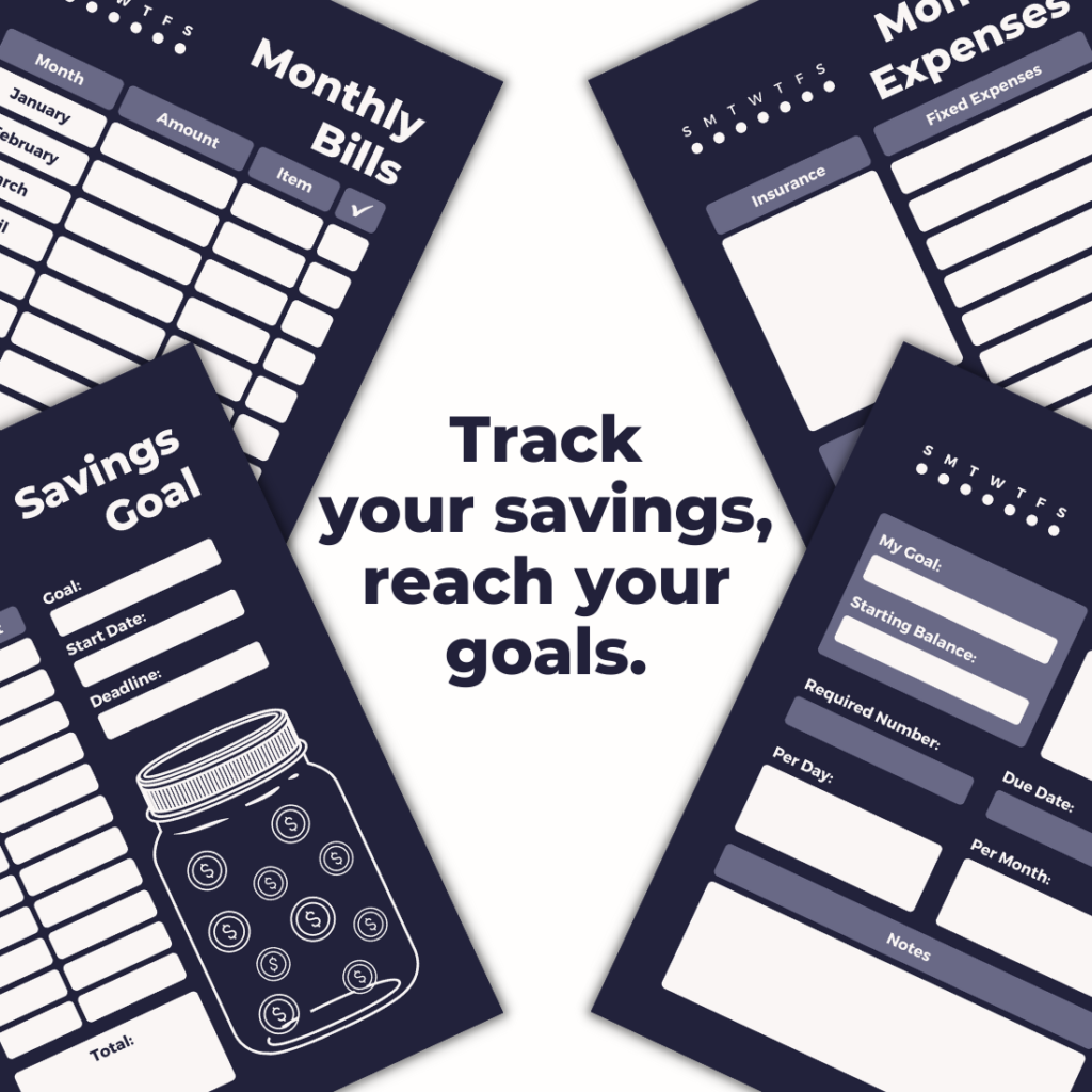 Financial Savings Tracker Planner Template - MasterBundles