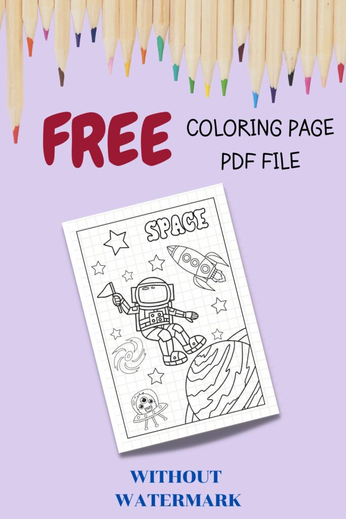 FREE SPACE COLORING PAGE. - MasterBundles