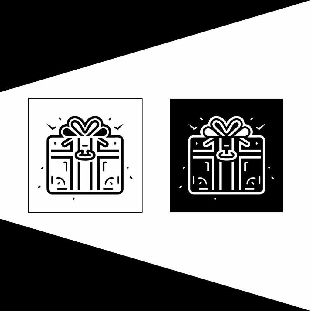 Gift box with ribbon line icon,Gift box icon,Set of gift box icons ...