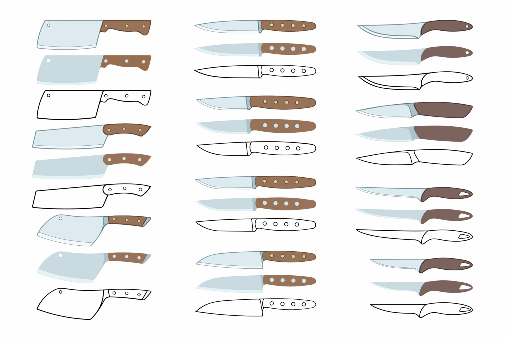 20 types of kitchen knives – MasterBundles
