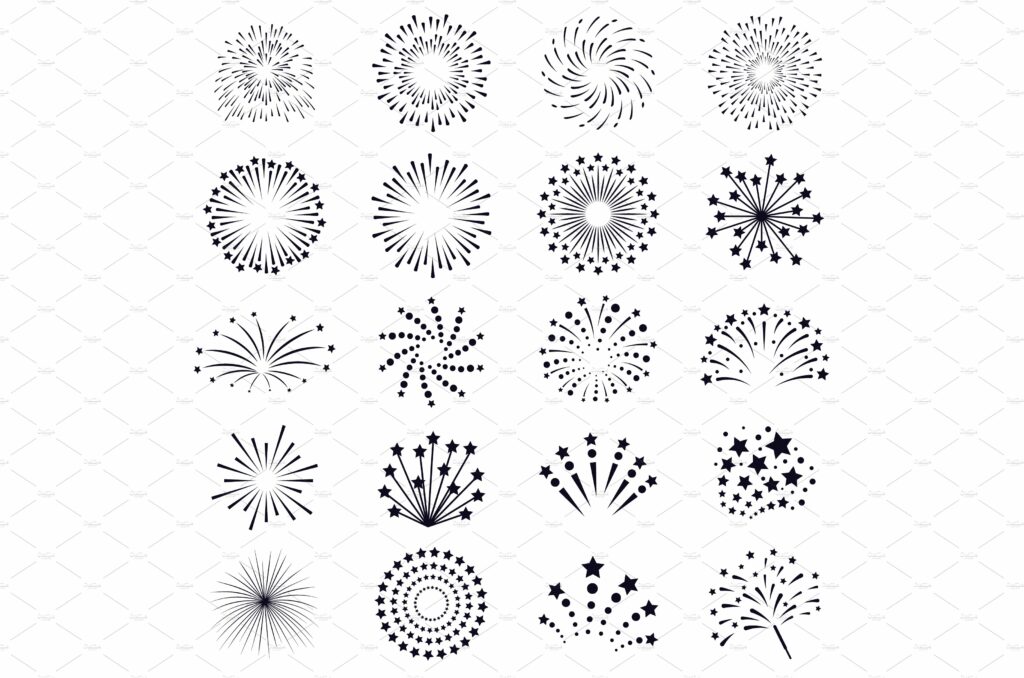 Celebration fireworks. Firework – MasterBundles