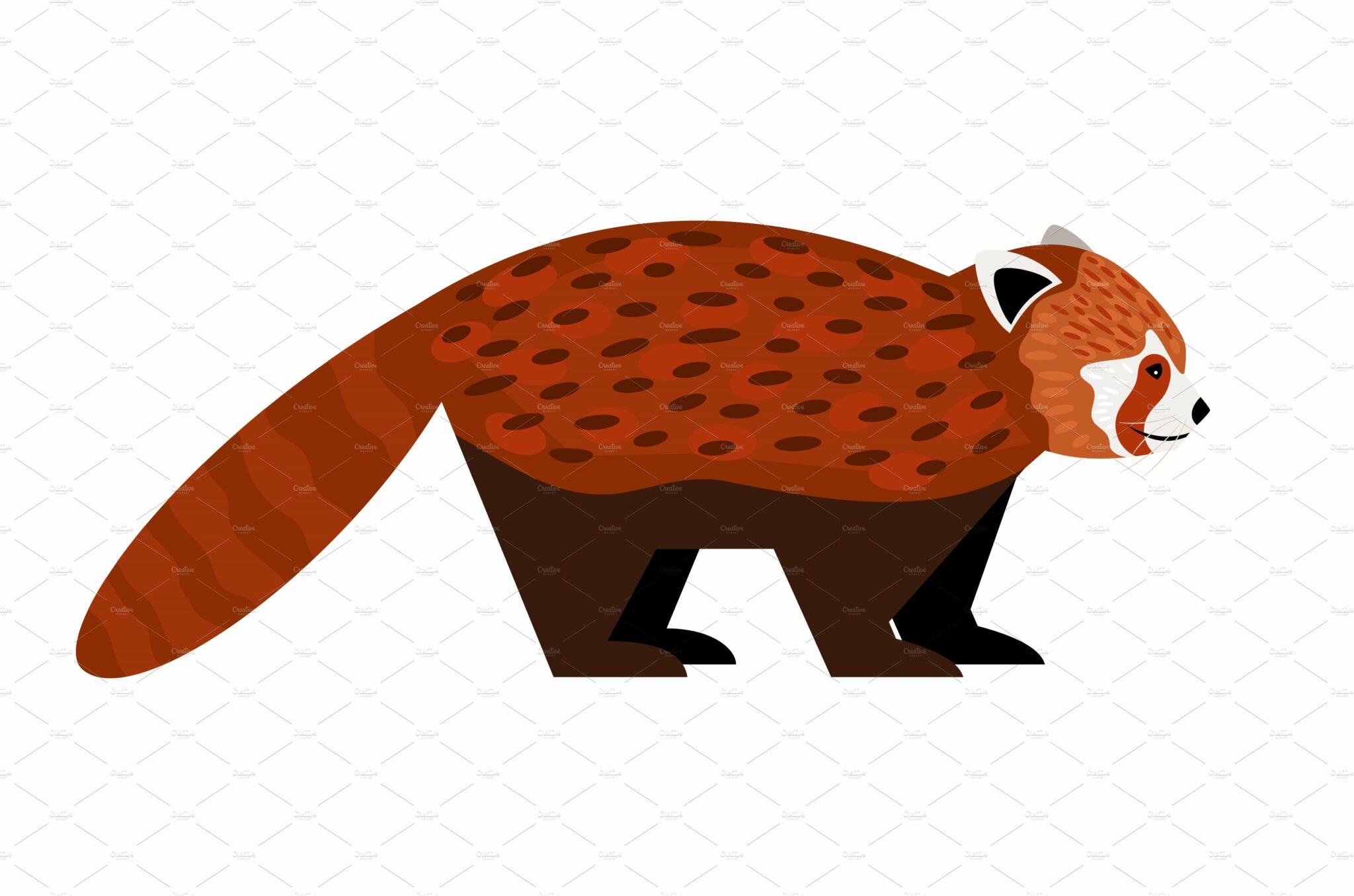 Red panda character – MasterBundles