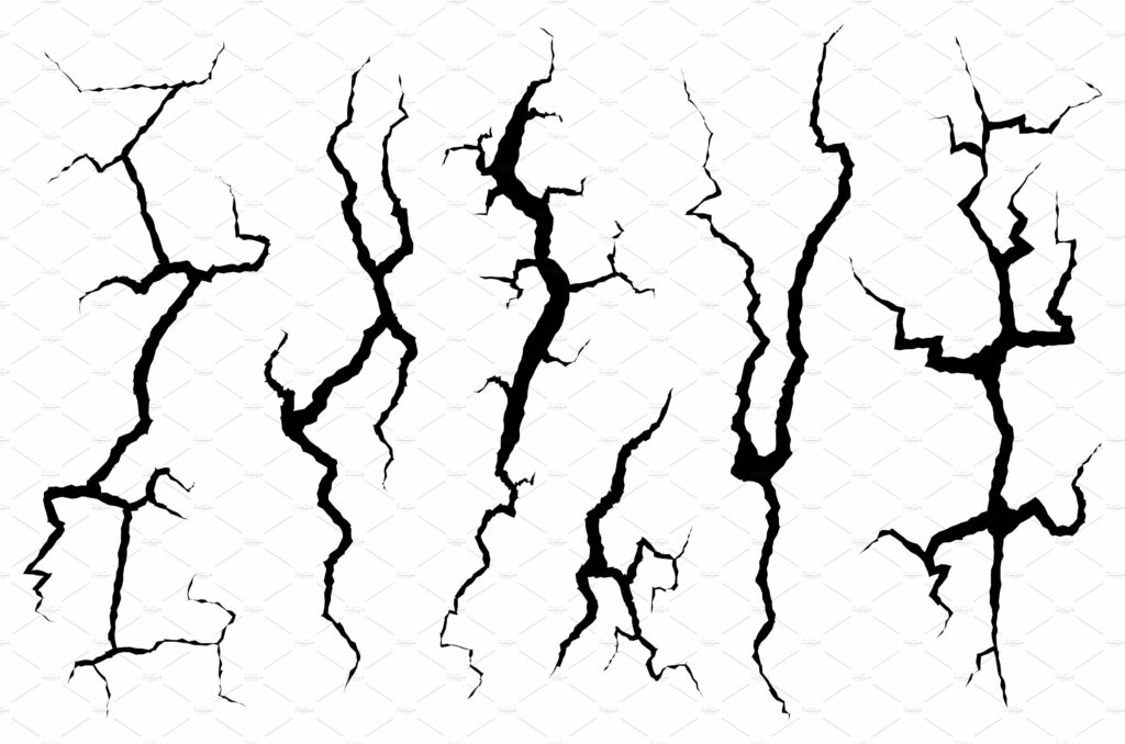 Cracks wall. Fracture structure – MasterBundles