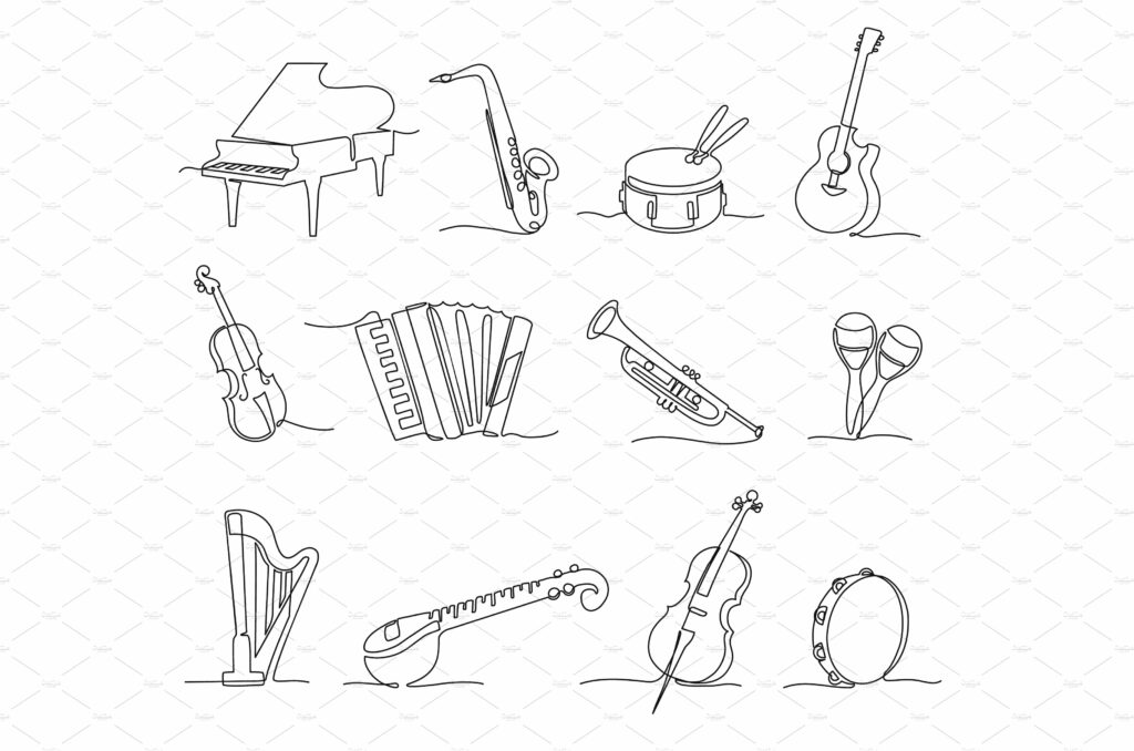 One continuous line musical – MasterBundles