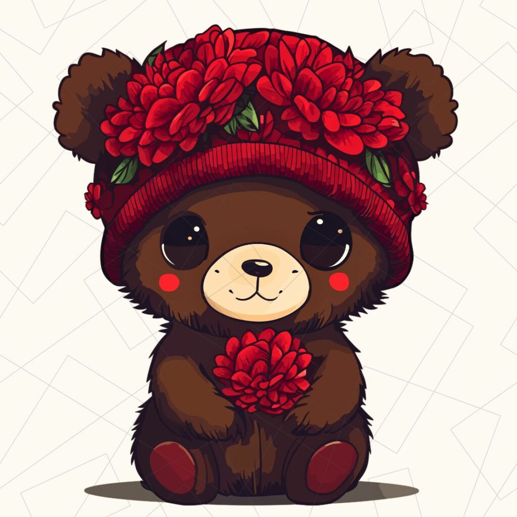 Watercolor Cute Baby Bear Clipart - MasterBundles