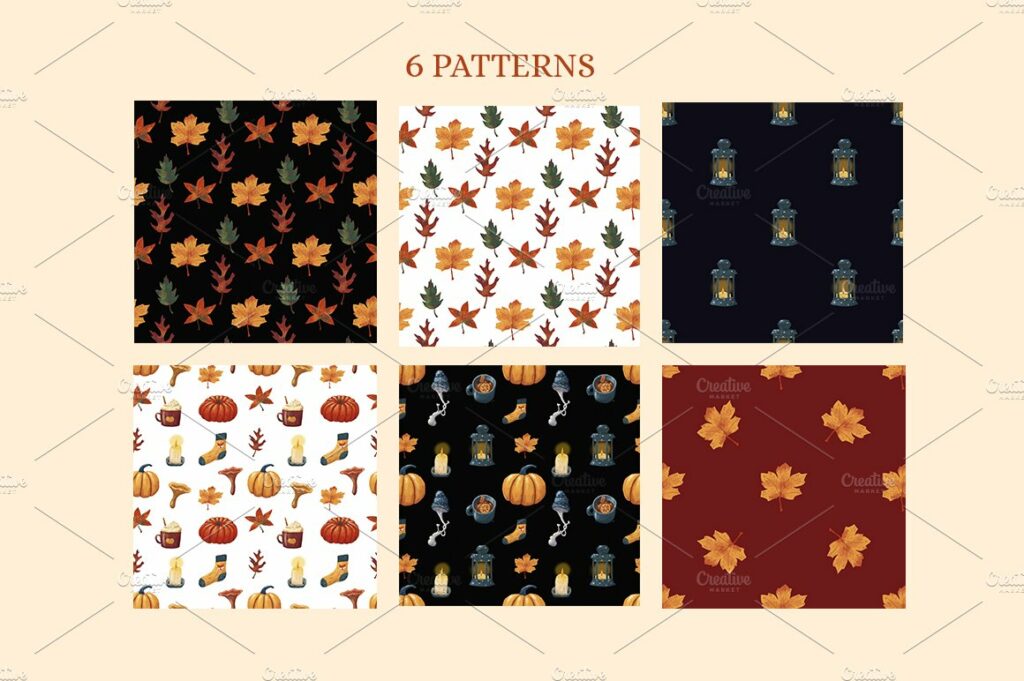 Cozy autumn cliparts, fall set, png – MasterBundles