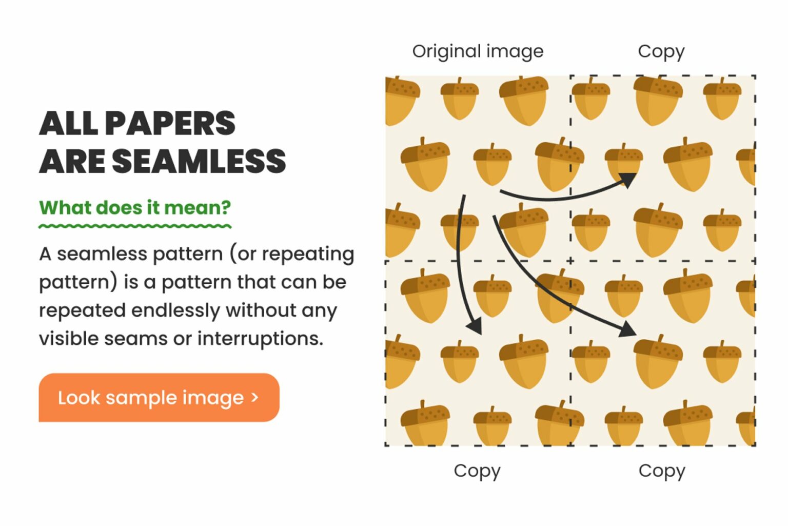 Acorn Seamless Patterns – MasterBundles