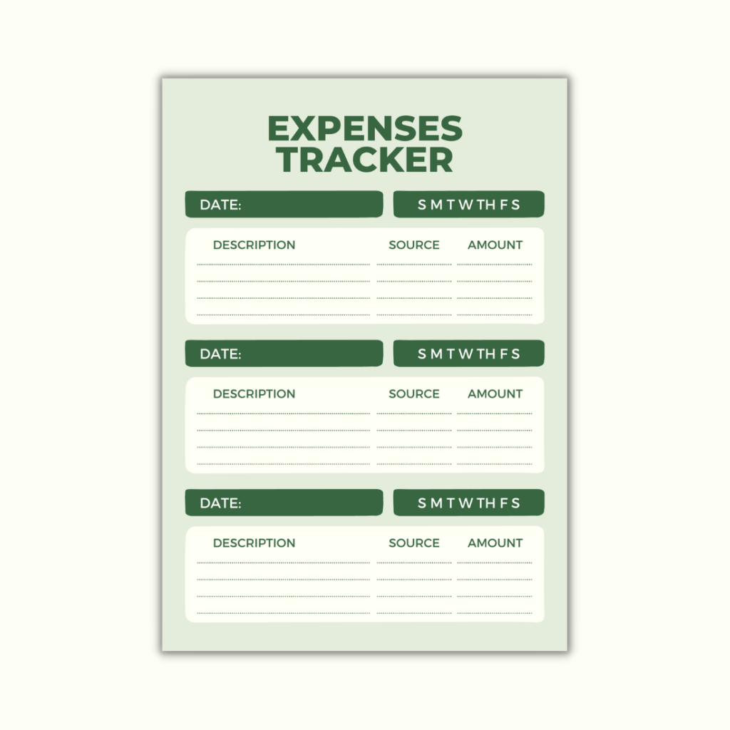 Green Budget Planner Canva Template - MasterBundles