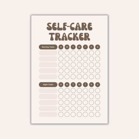 Self Care Tracker Planner Template - MasterBundles